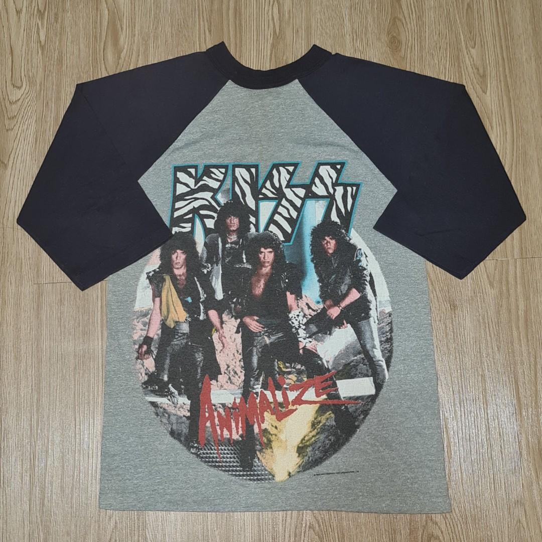 VINTAGE KISS ANIMALIZE TOUR 1984, Men's Fashion, Tops & Sets, Tshirts ...
