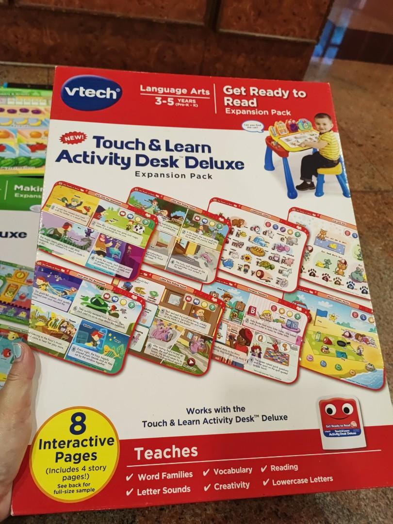 VTech activity desk deluxe with expansion packs, Hobbies & Toys, Toys ...