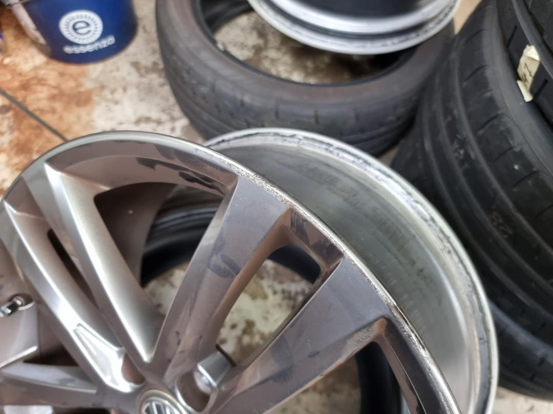 VW OEM 18inch Rims, Car Accessories, Tyres & Rims on Carousell