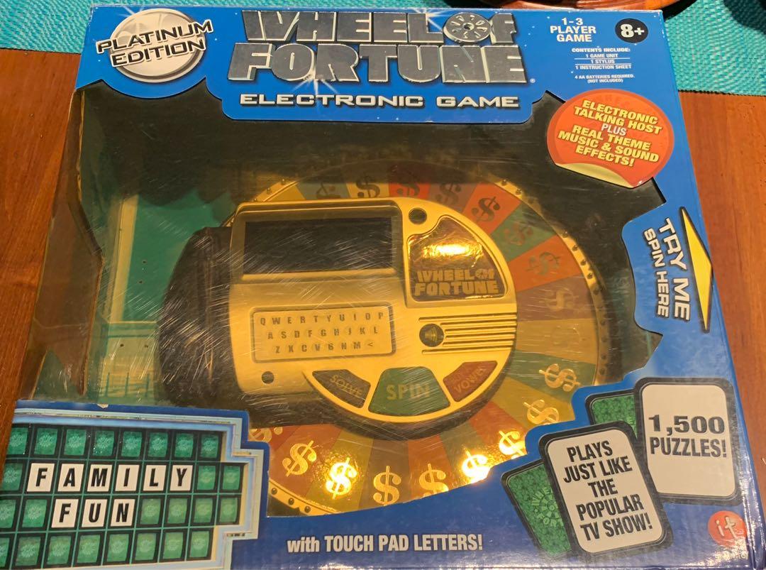 Wheel of Fortune Electronic Game Platinum Edition, Hobbies & Toys, Toys ...