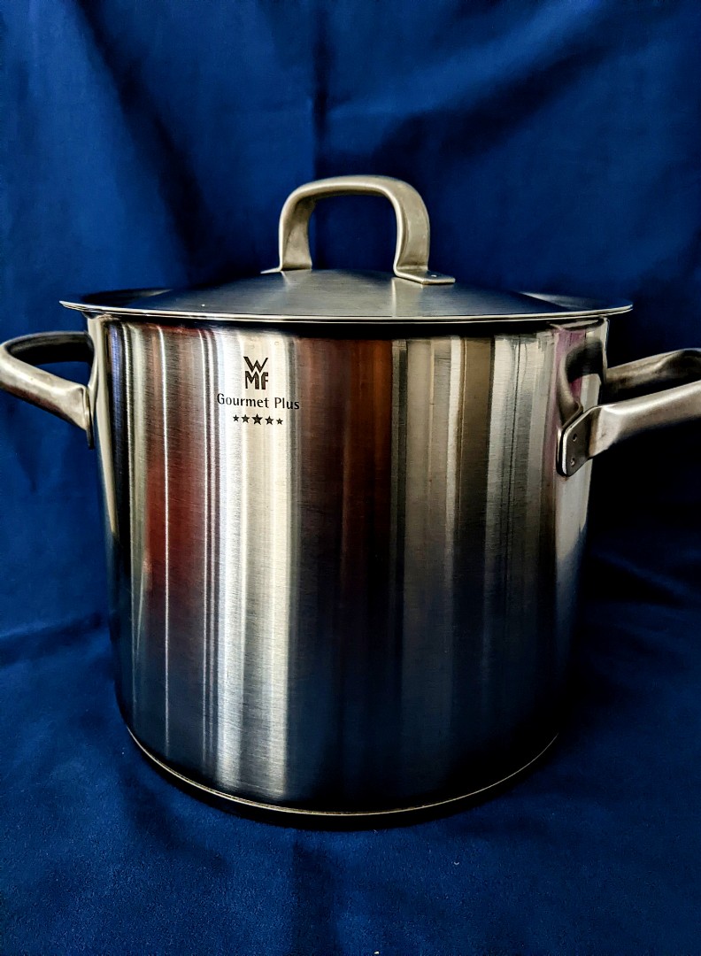 WMF Gourmet Plus Stainless Steel Stock Pot - 8L, Furniture & Home ...