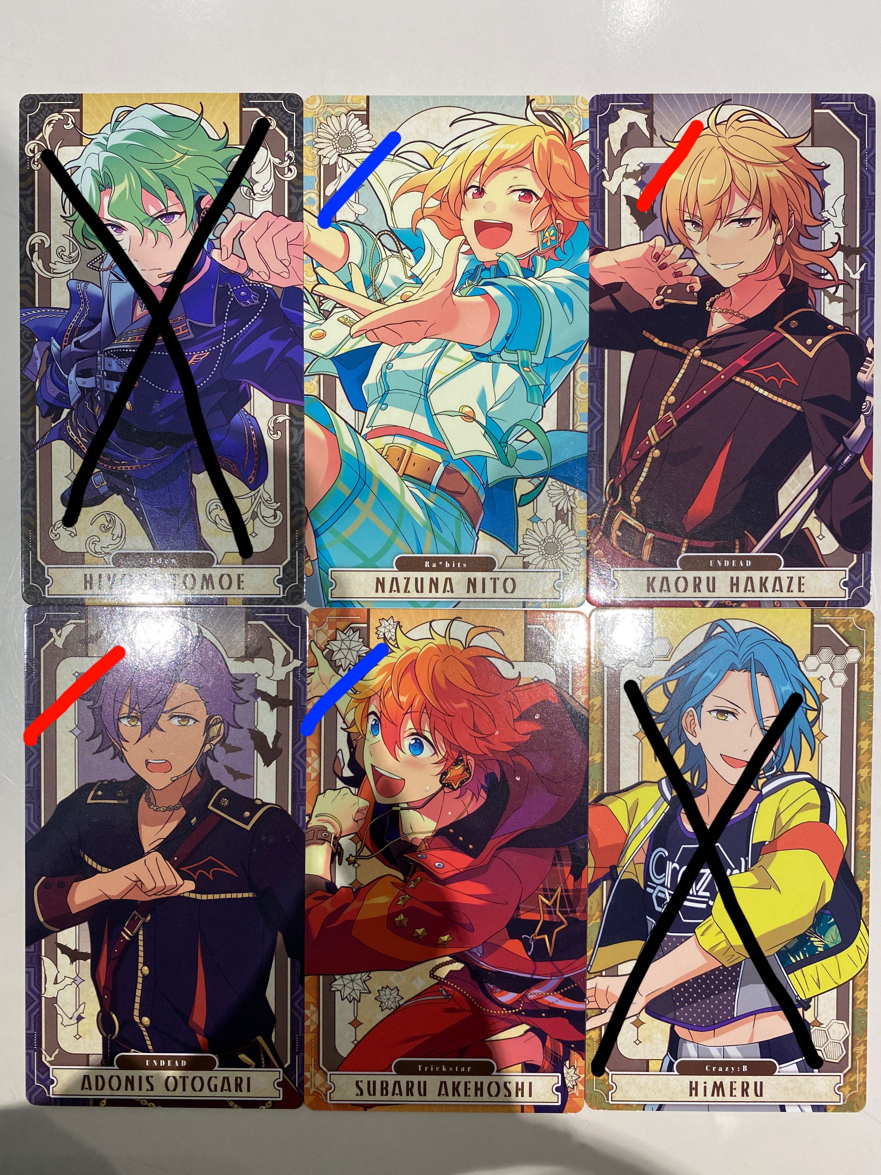 WTS/WTT enstars ensemble stars arcana cards hiyori nazuna kaoru adonis ...