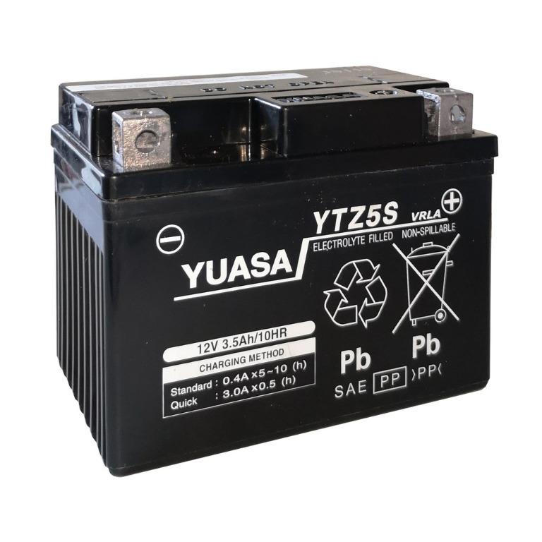 Yuasa Battery YTZ5S 12V 3.5Ah Motorcycle Motorbike Scooter Yamaha ...