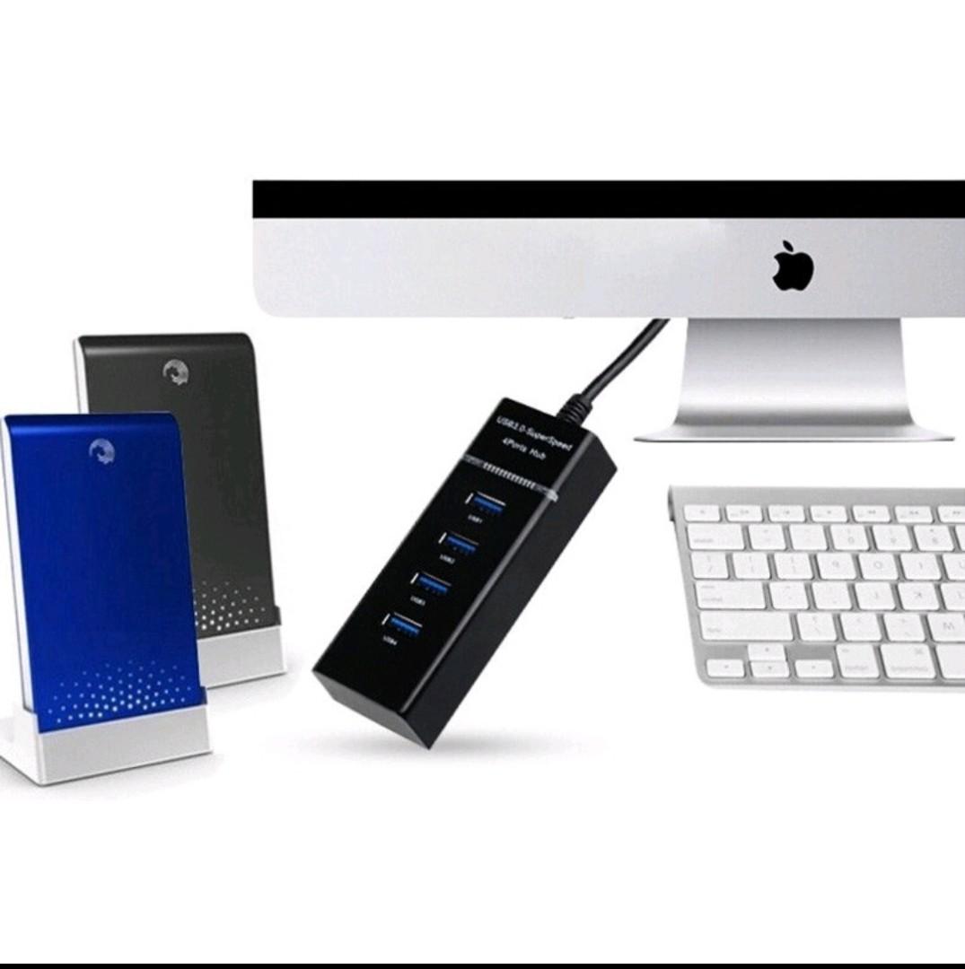 4 Port USB Hub A type downstream, Computers & Tech, Parts & Accessories ...