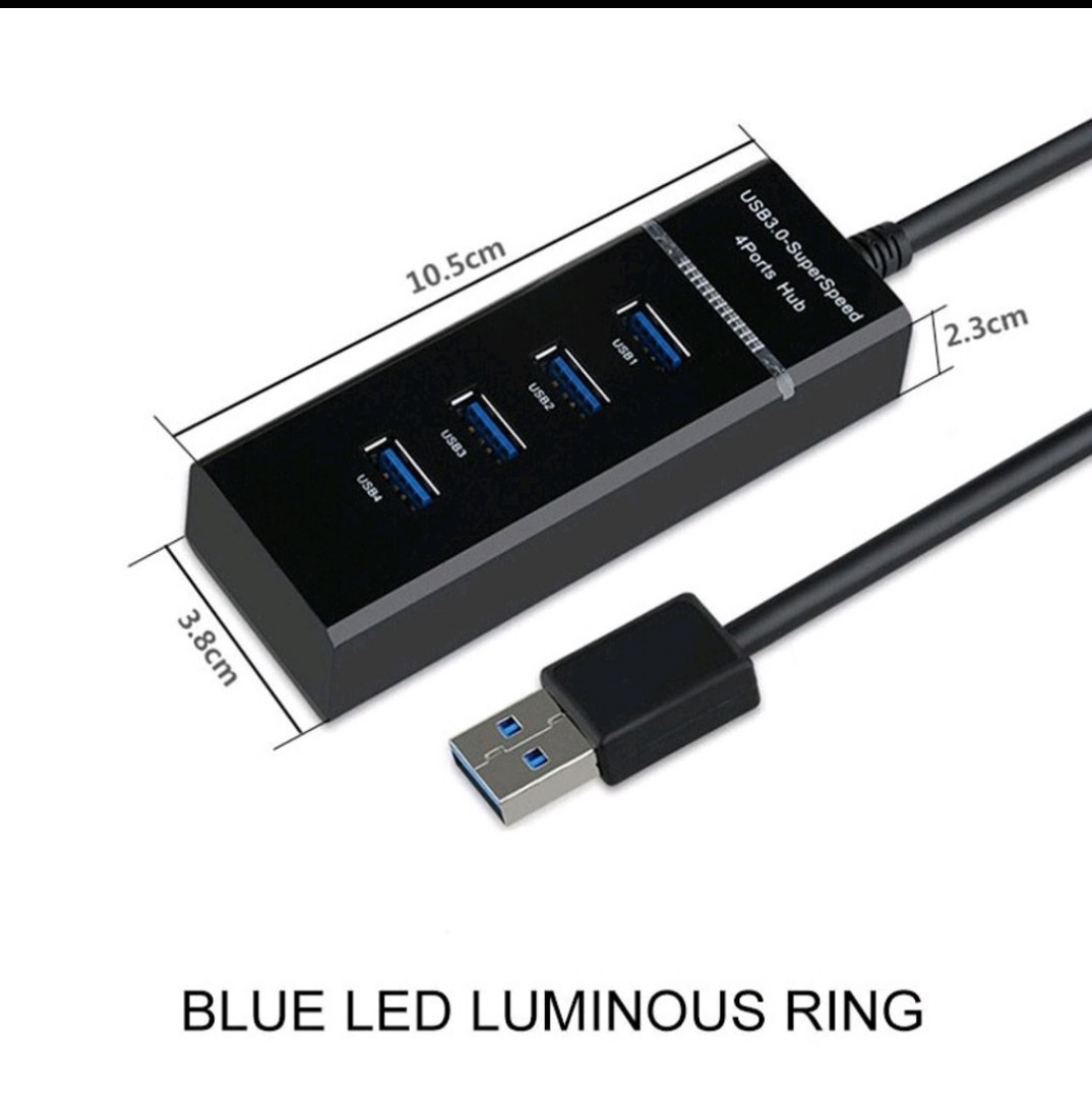 4 Port USB Hub A type downstream, Computers & Tech, Parts & Accessories ...