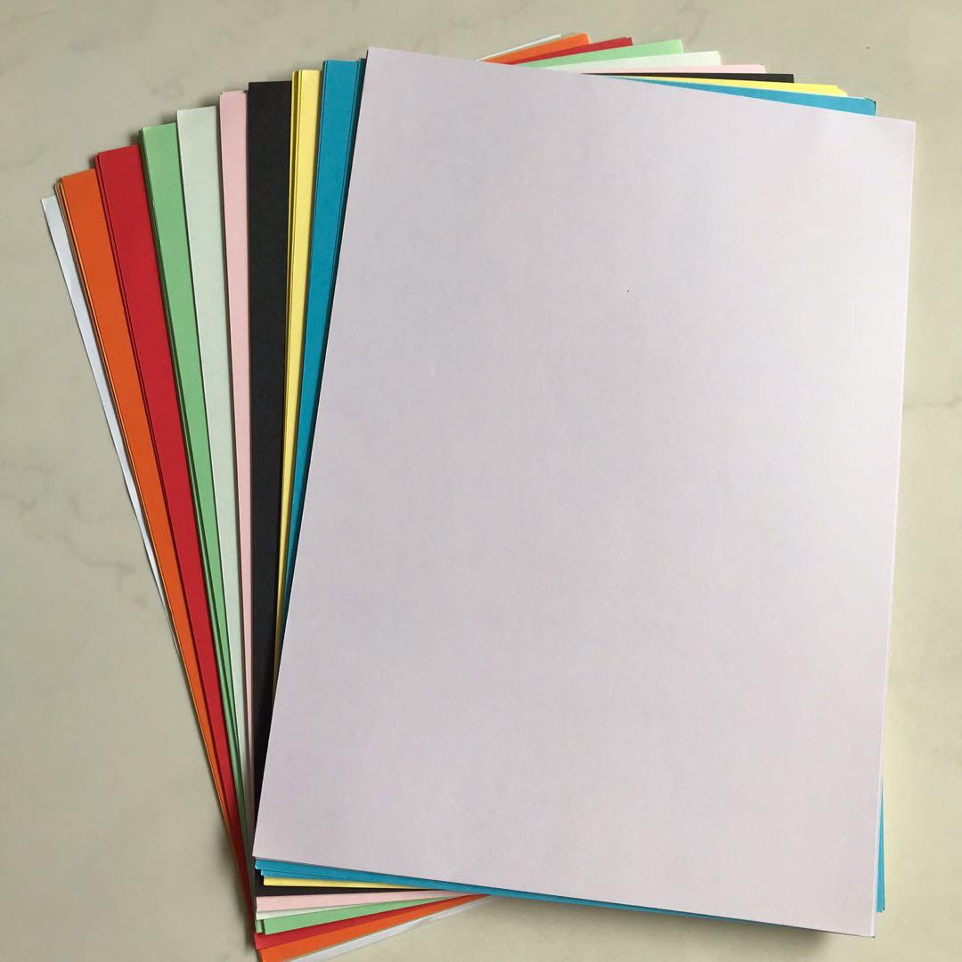 A4 Colored Construction Paper 130gm, Hobbies & Toys, Stationery & Craft ...