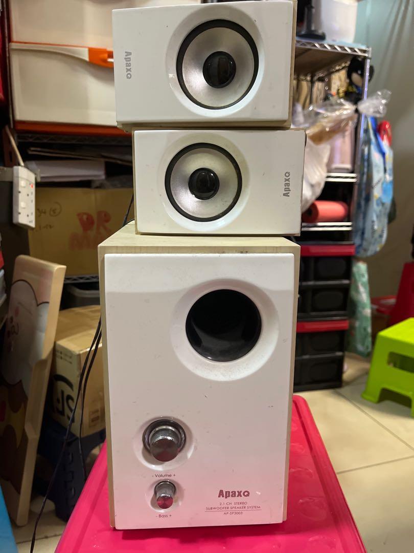 Apaxq subwoofer speaker, 音響器材, Soundbar、揚聲器、藍牙喇叭、耳擴 - Carousell
