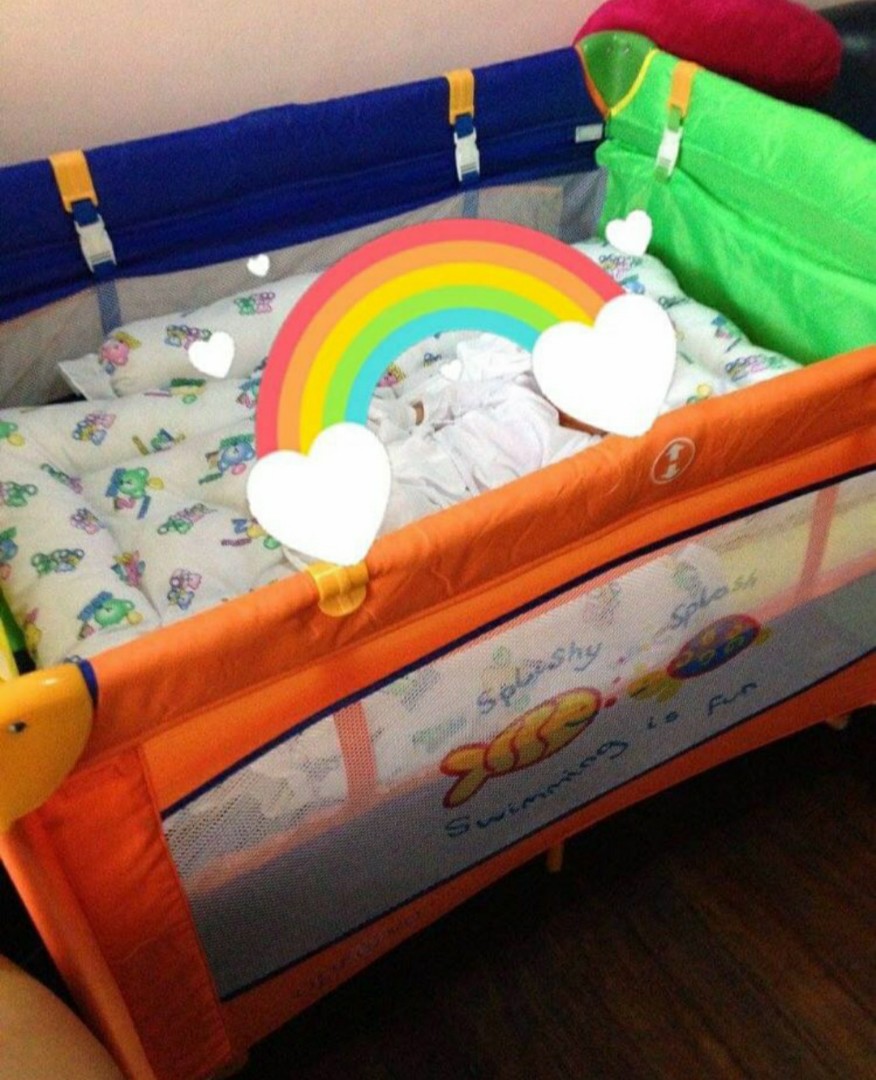 Apruva crib with play pen, Babies & Kids, Baby Nursery & Kids Furniture ...