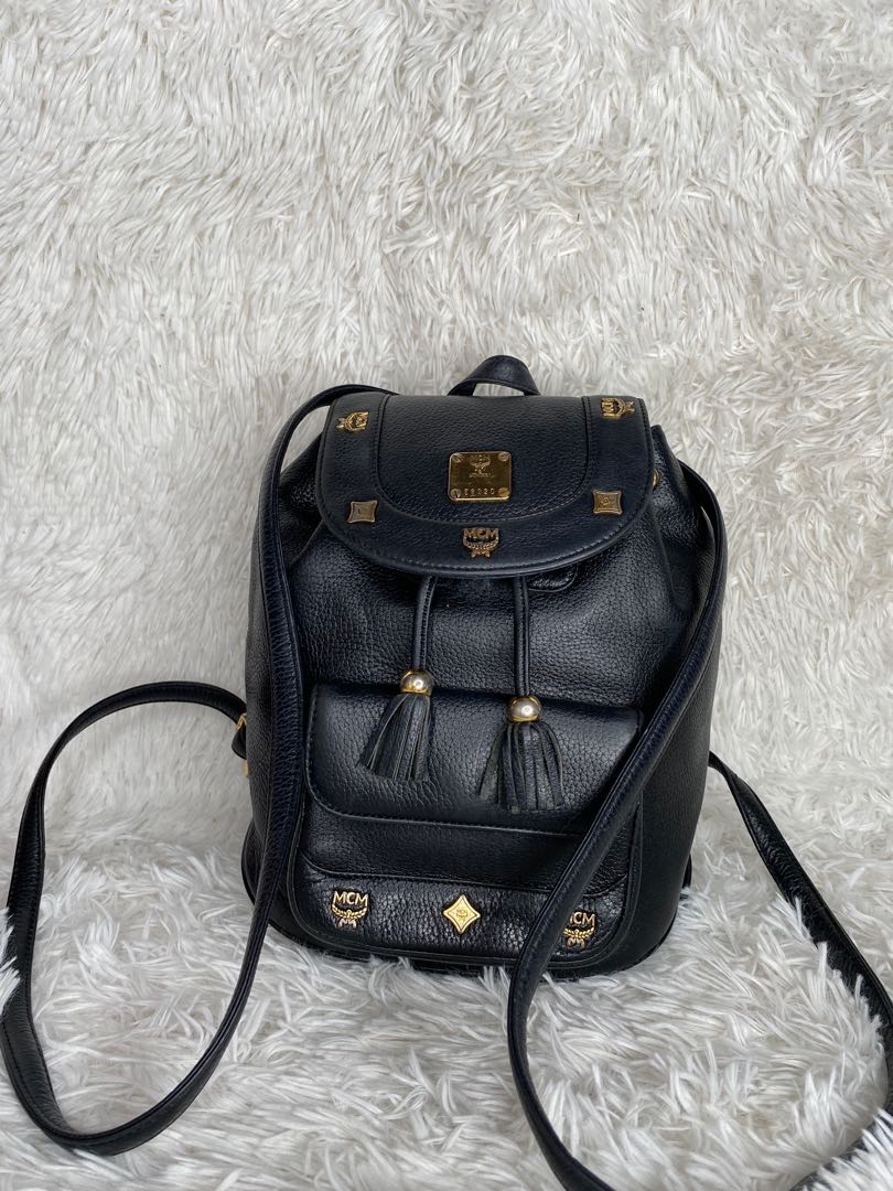 Authentic Germany Mcm mini backpack, Luxury, Bags & Wallets on Carousell
