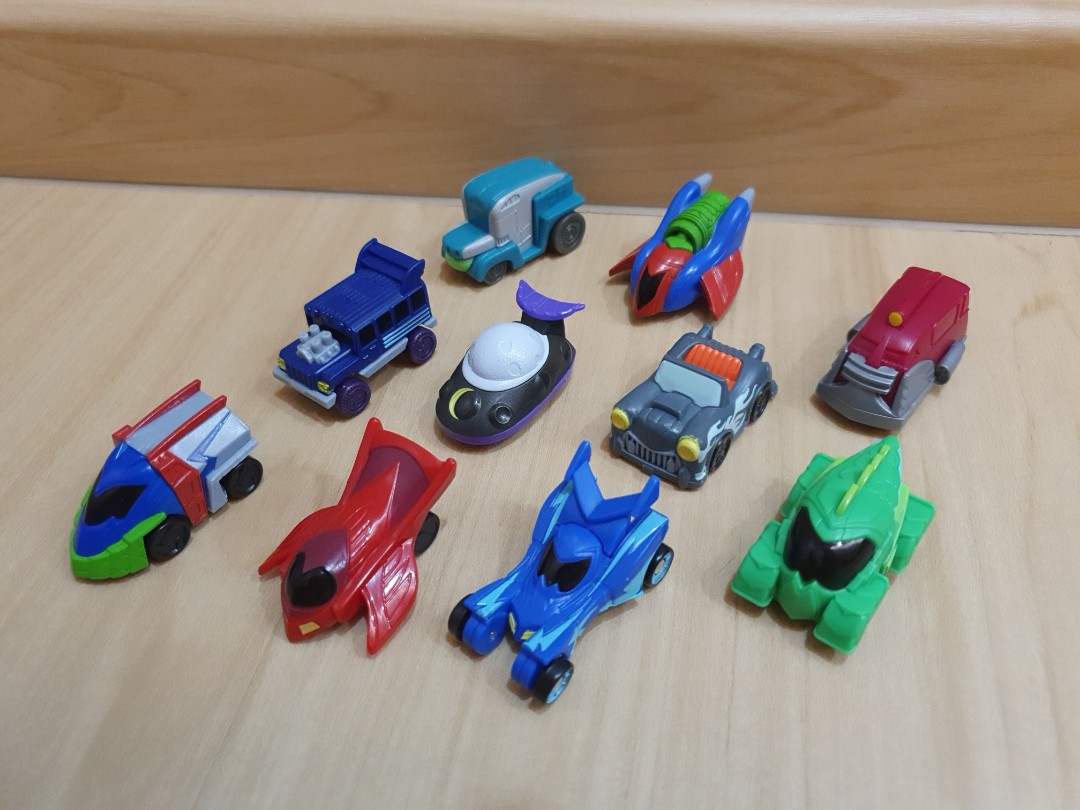 Authentic PJ Masks Night Time Micros Deluxe Vehicles Set Kids Car Toys ...