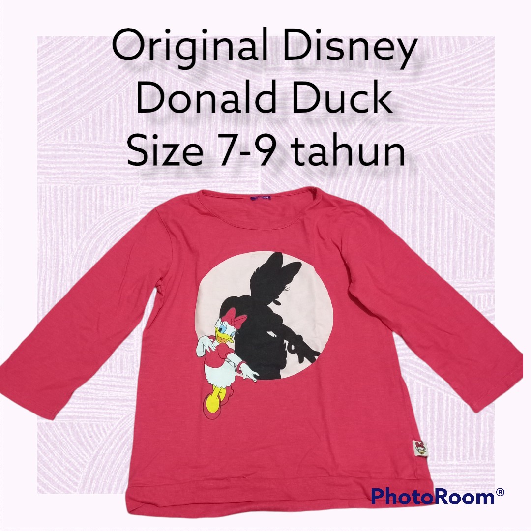 Baju kaos tangan panjang anak cewek original Disney Donald duck # ...