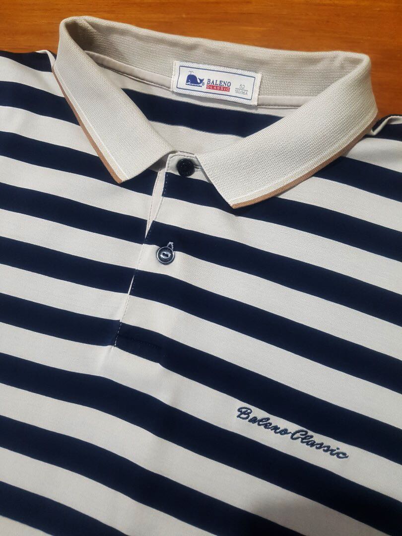 Baleno Classic Casual Polo Shirt Stripes, Men's Fashion, Tops & Sets ...