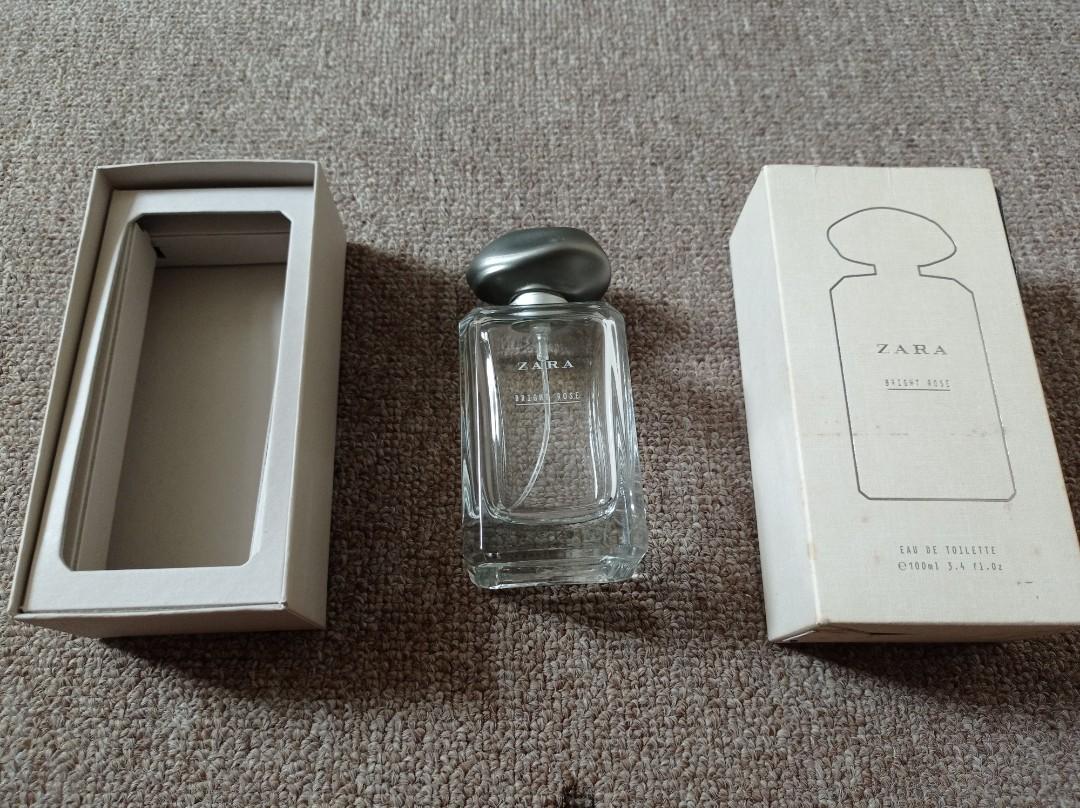 Botol parfum zara bright rose lengkap box, Kesehatan & Kecantikan ...