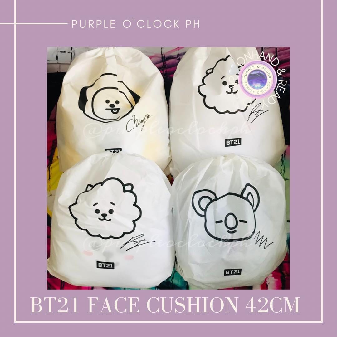 BT21 42CM FACE CUSHION, Hobbies & Toys, Memorabilia & Collectibles, K ...