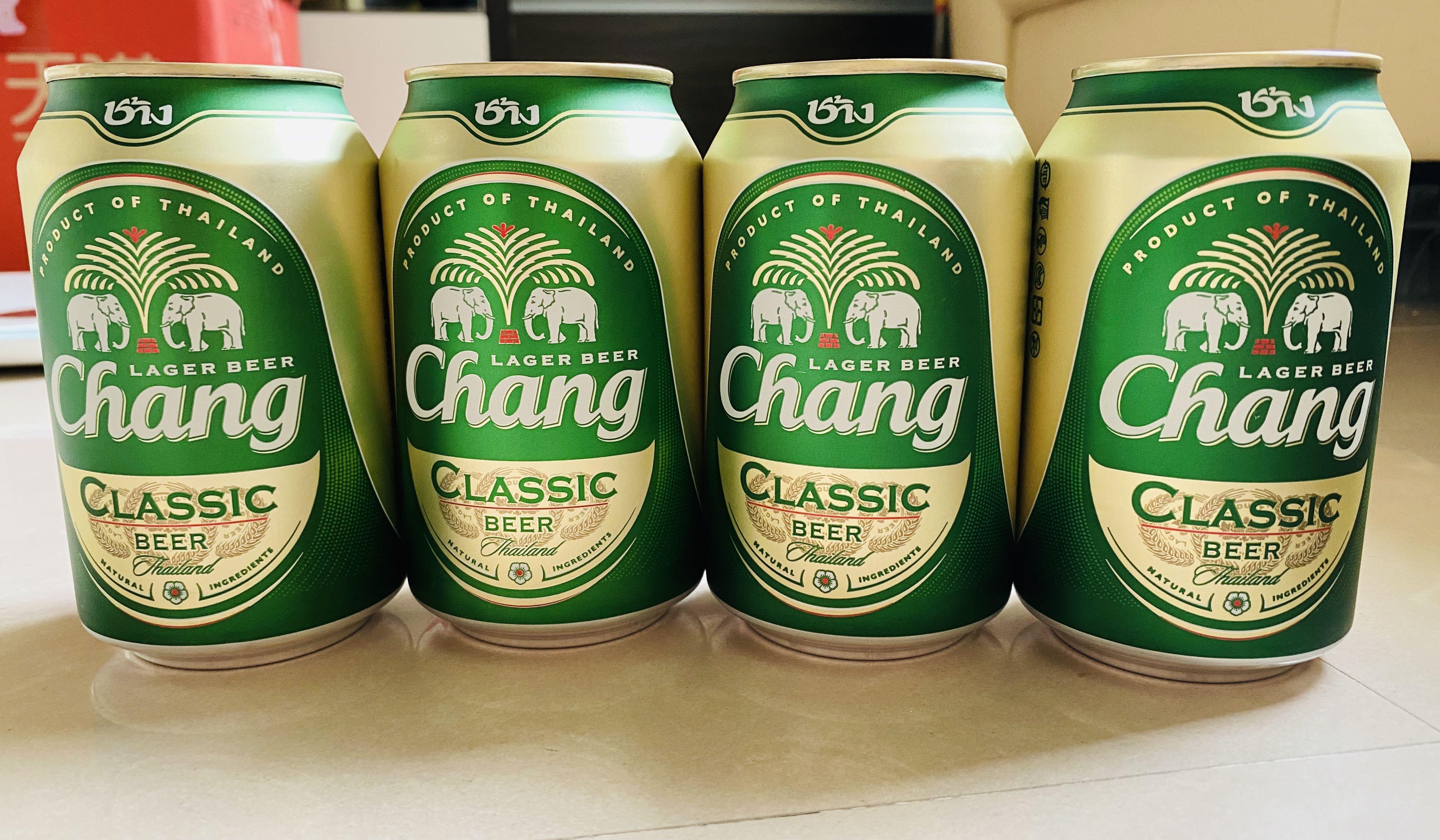 Chang Classic Beer 330ml x4, 嘢食 & 嘢飲, 酒精飲料 - Carousell