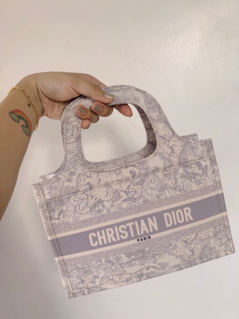 Christian Dio Mini Book Tote, Luxury, Bags & Wallets on Carousell