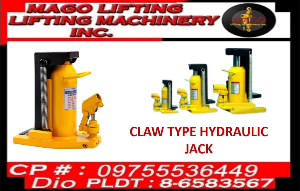CLAW TYPE HYDRAULIC JACK (10TONS), Commercial & Industrial ...