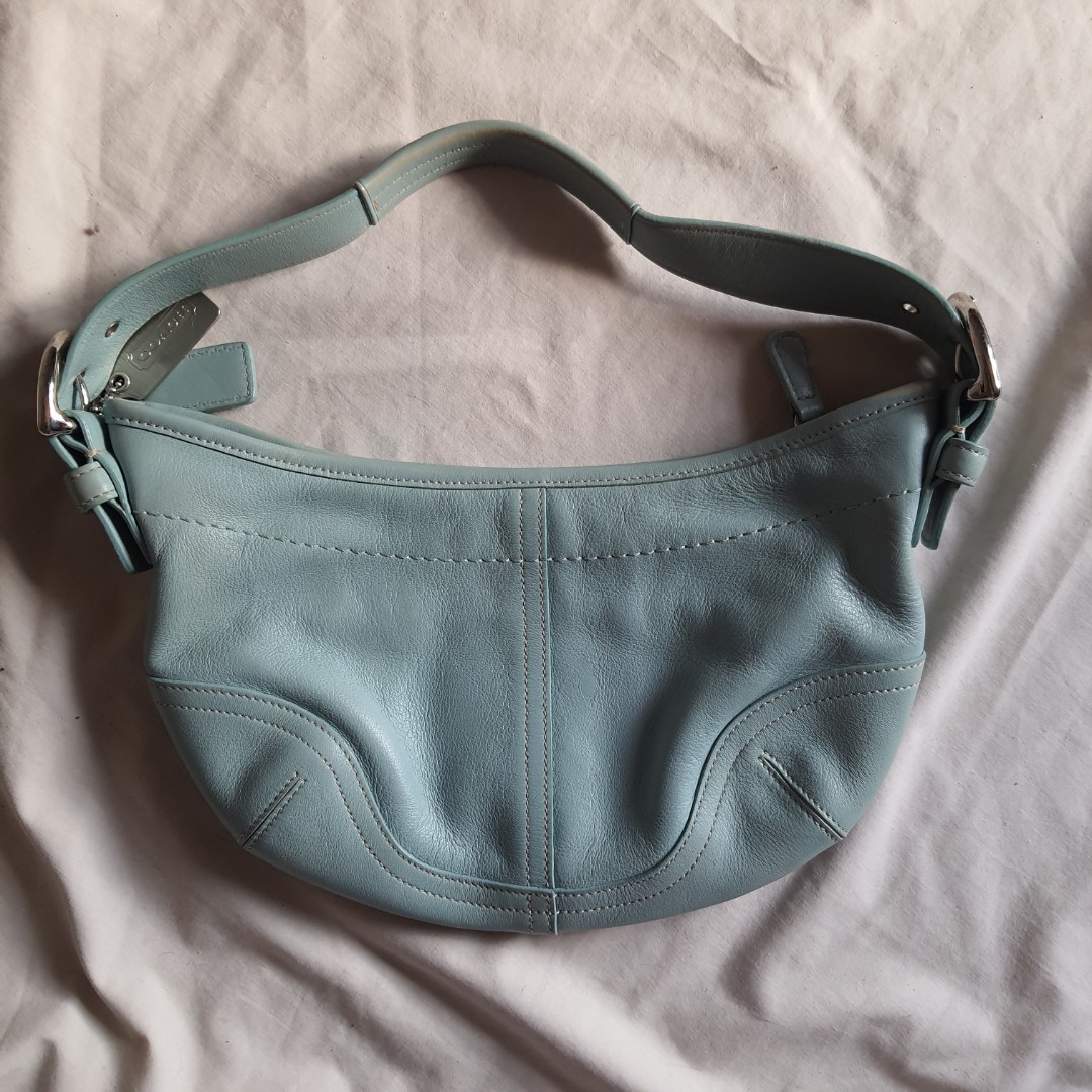 coach soho 9541 blue silver | hobo baguette kili kili bag y2k, Women's ...