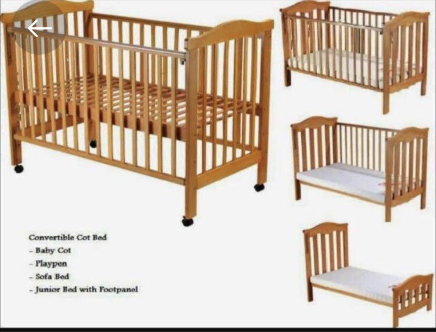 Convertible baby cot, Babies & Kids, Baby Nursery & Kids Furniture ...