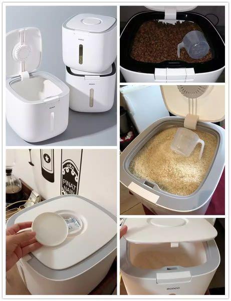ECOCO 10KG Rice Storage Container Box Bucket 米桶, TV & Home Appliances ...