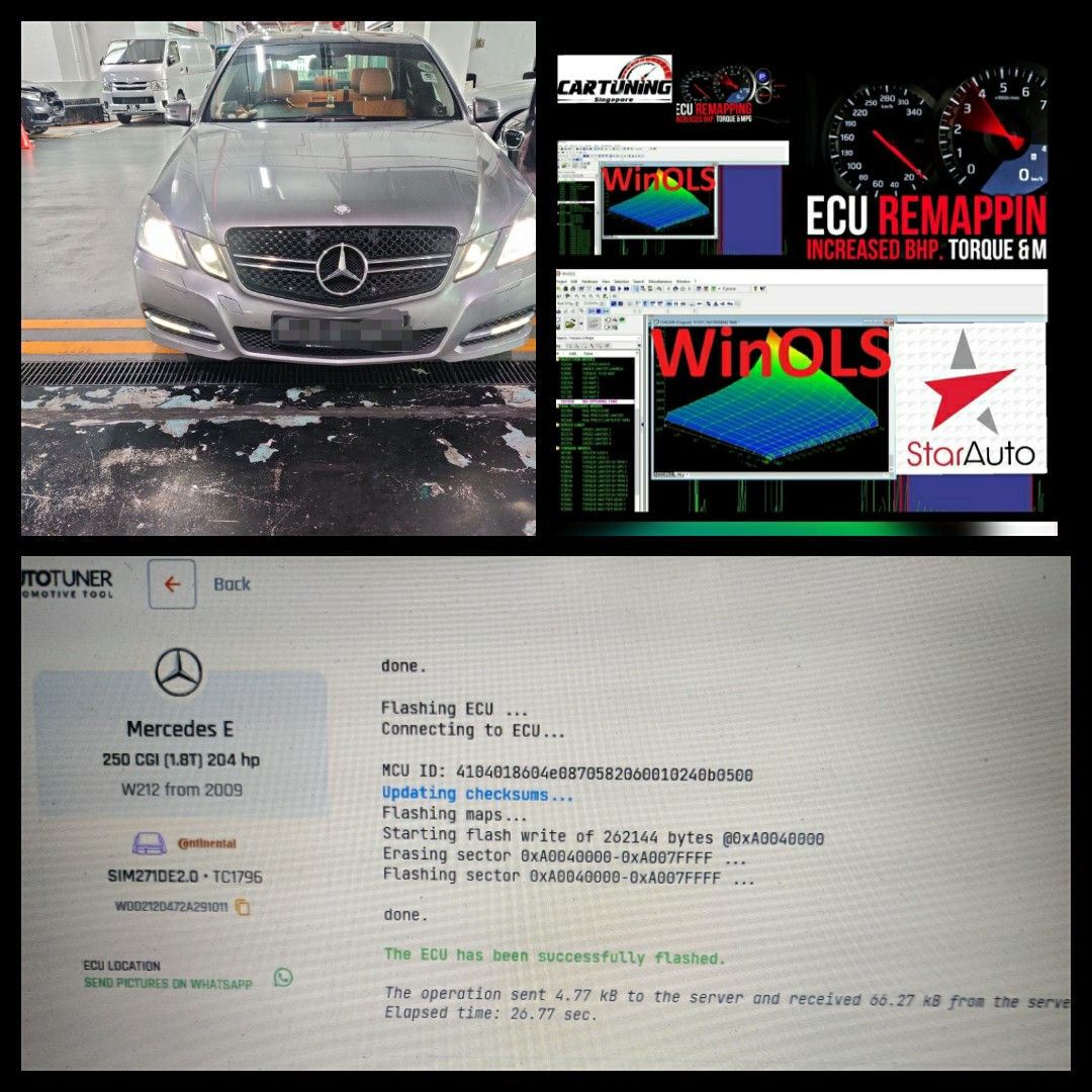ECU Custom tuning for Mercedes E250, Car Accessories, Car Workshops ...