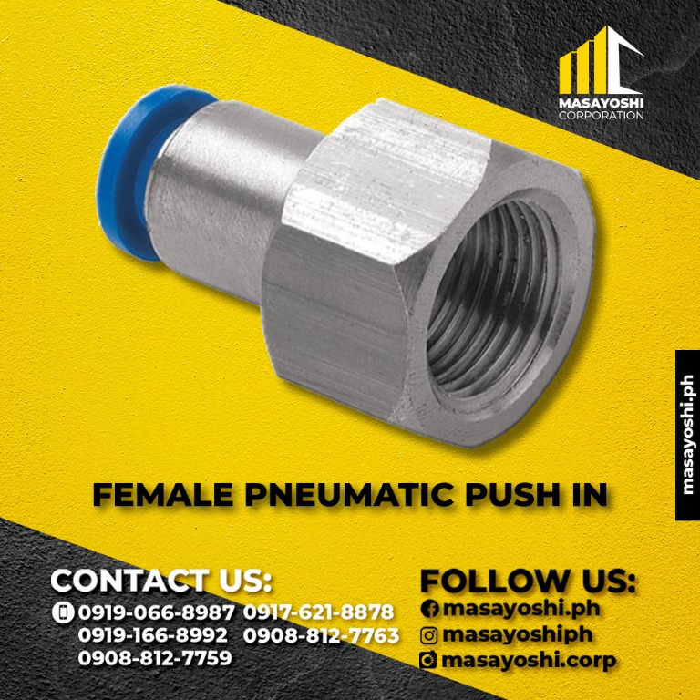 Female Pneumatic Push In Fittings | Fittings | Threaded Adaptor ...