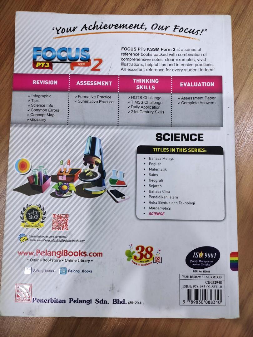 FOCUS SCIENCE PT3 FORM 2 KSSM, Hobbies & Toys, Books & Magazines ...