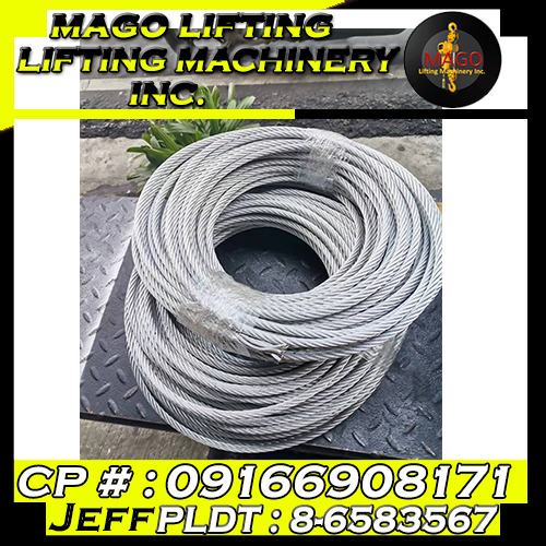 Galvanized Wire Rope (6x12 FC) (4mm-5mm-6mm-8mm-10mm), Commercial ...