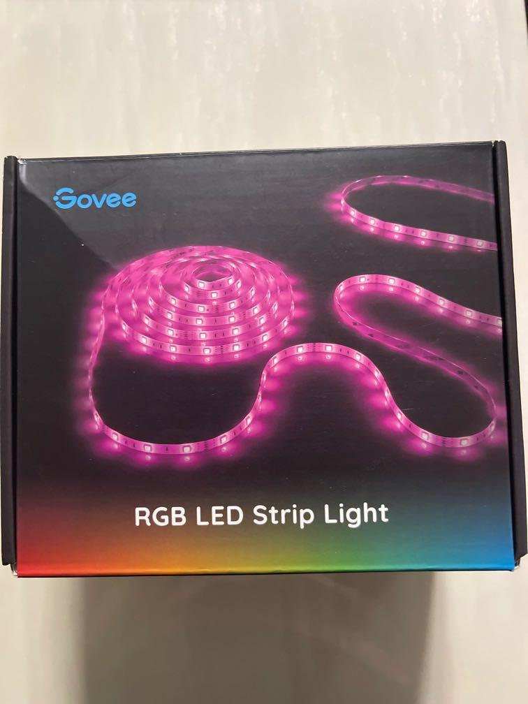 Govee RGB led strip light, Furniture & Home Living, Lighting & Fans ...