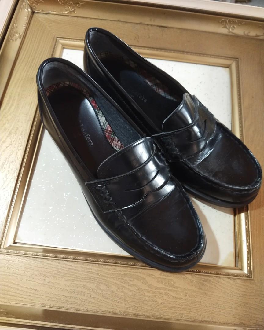 Haruta Black Loafers-Glossy/Japan brand/authentic/black shoes/school ...