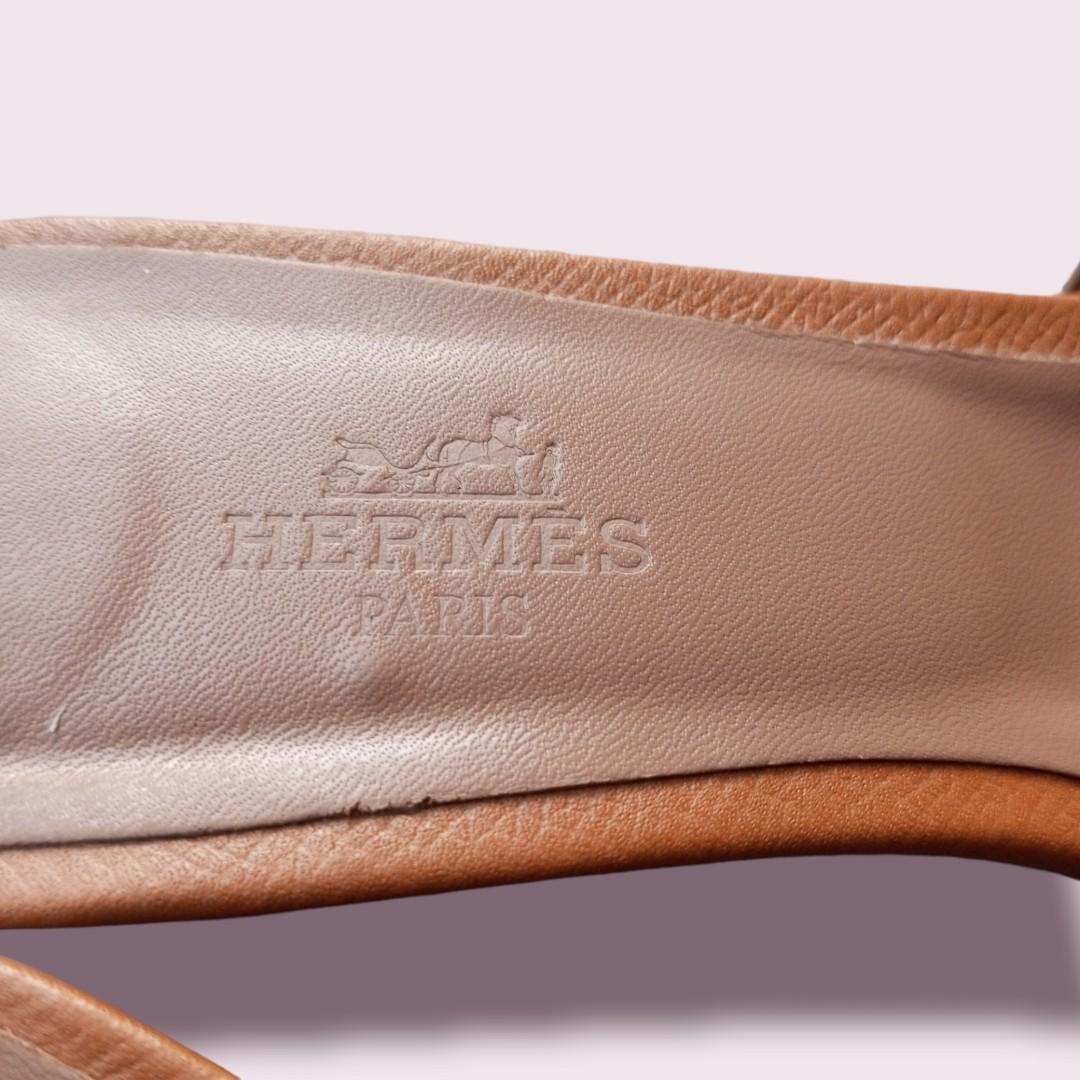 Hermes Semelle Cuir sandals, Women's Fashion, Footwear, Flats & Sandals ...