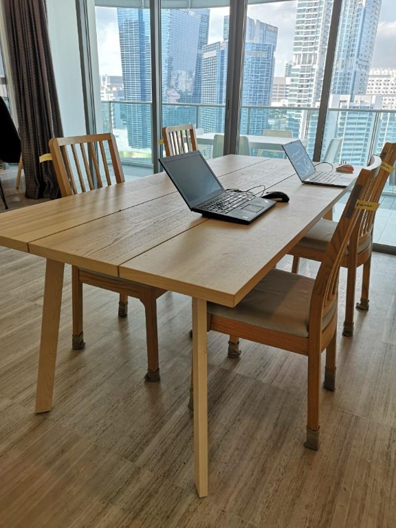 IKEA YPPERLIG table, ash, 200x90 cm, Furniture & Home Living, Furniture ...