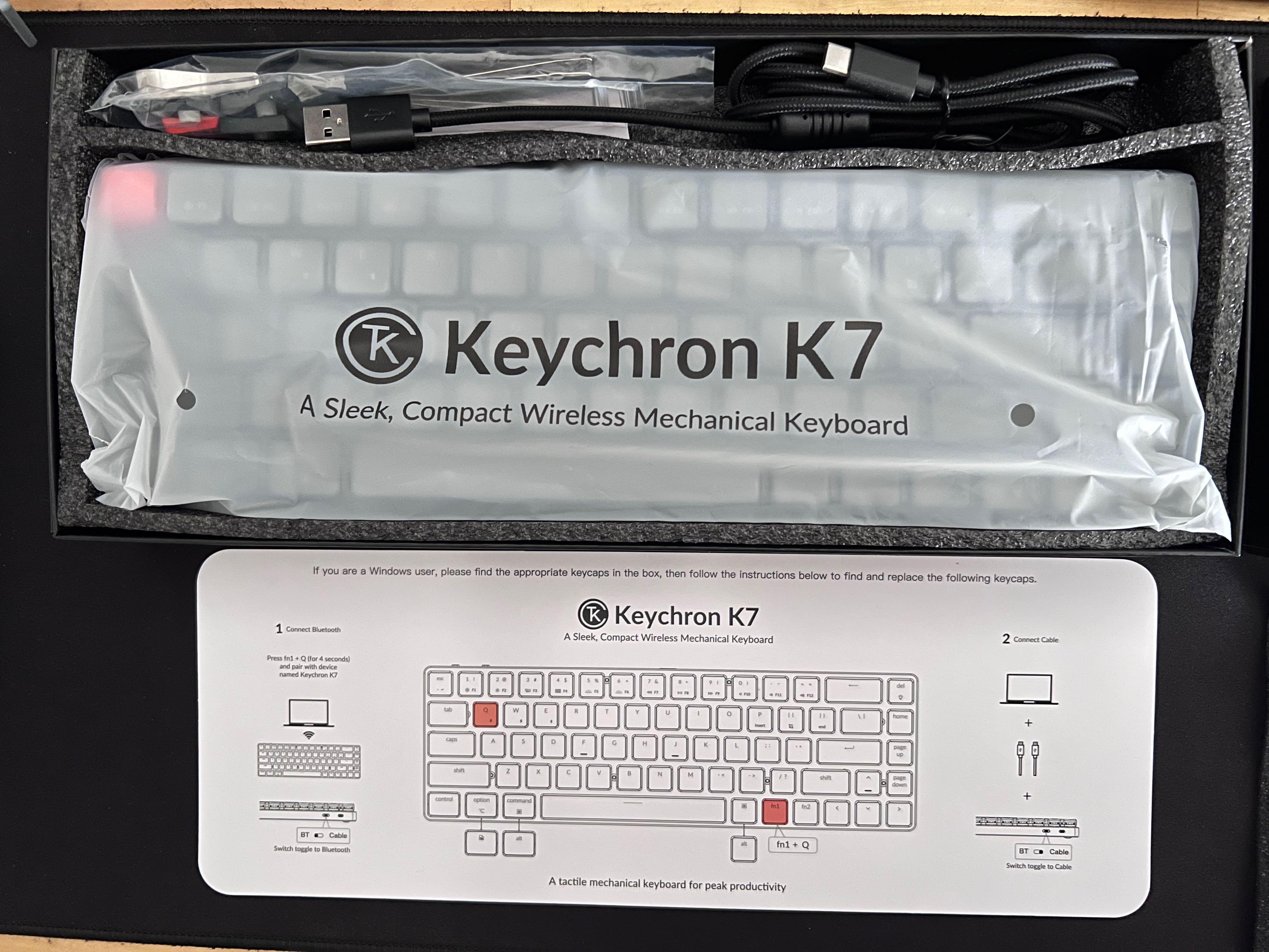 Keychron K7 Wireless Mechanical Keyboard, Computers & Tech, Parts ...