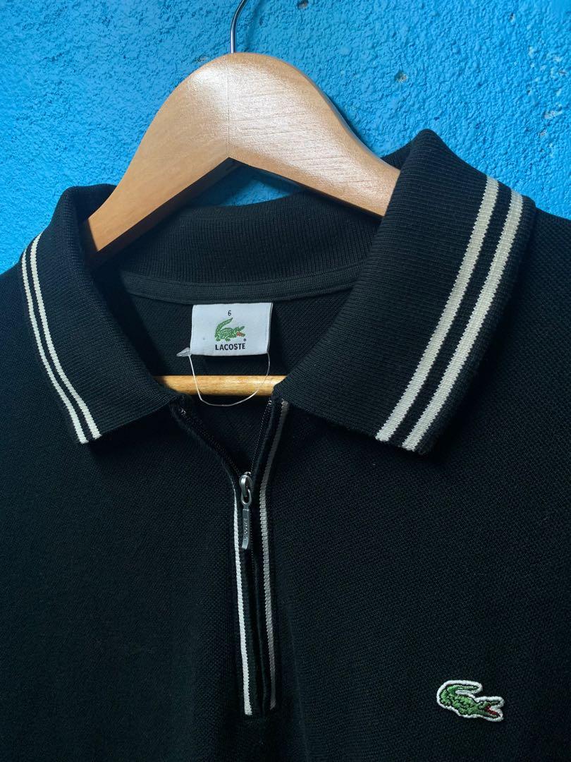 Lacoste half zip polo shirt, Men's Fashion, Tops & Sets, Tshirts & Polo Shirts on Carousell