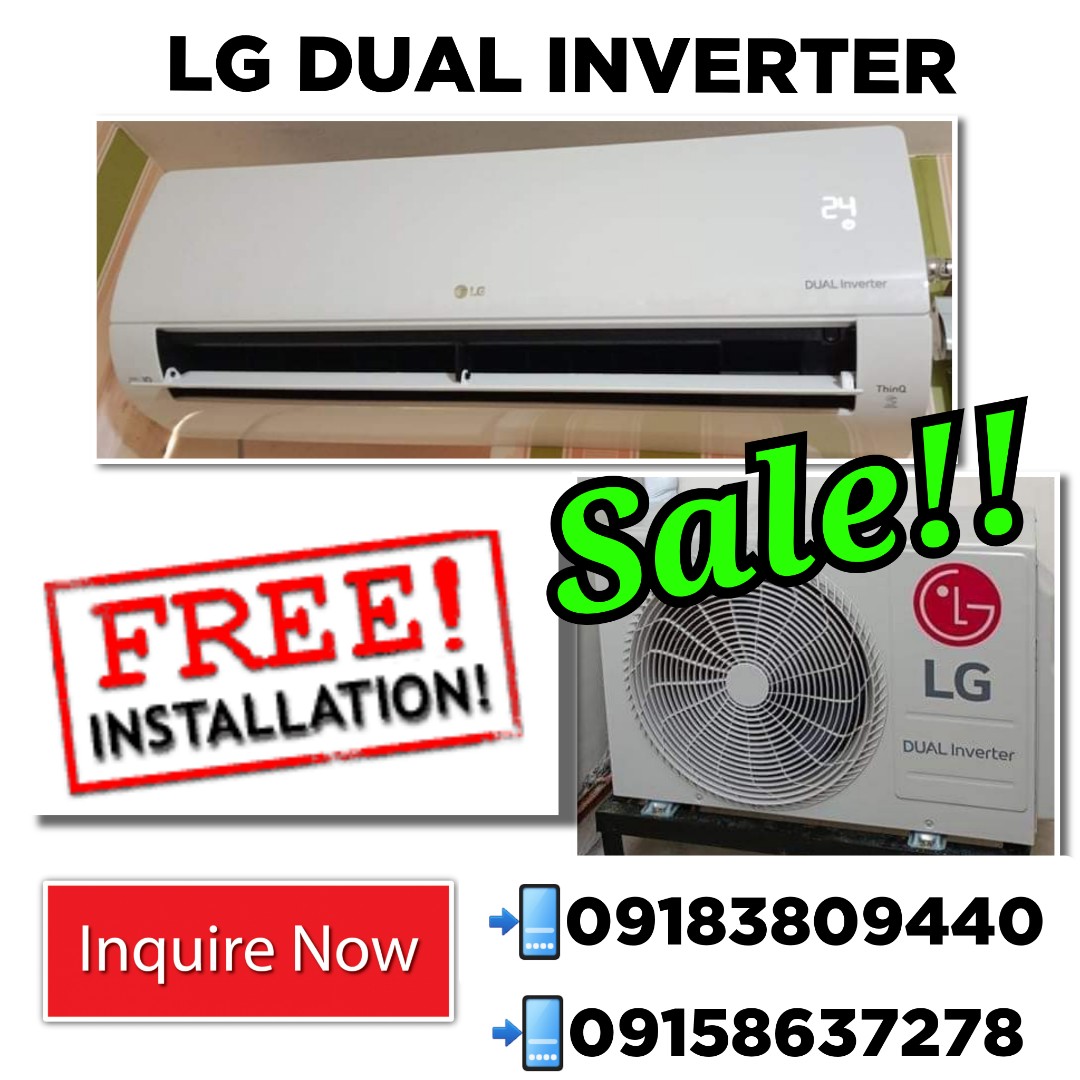 Lg Dual Inverter Split Type Aircon, TV & Home Appliances, Air ...
