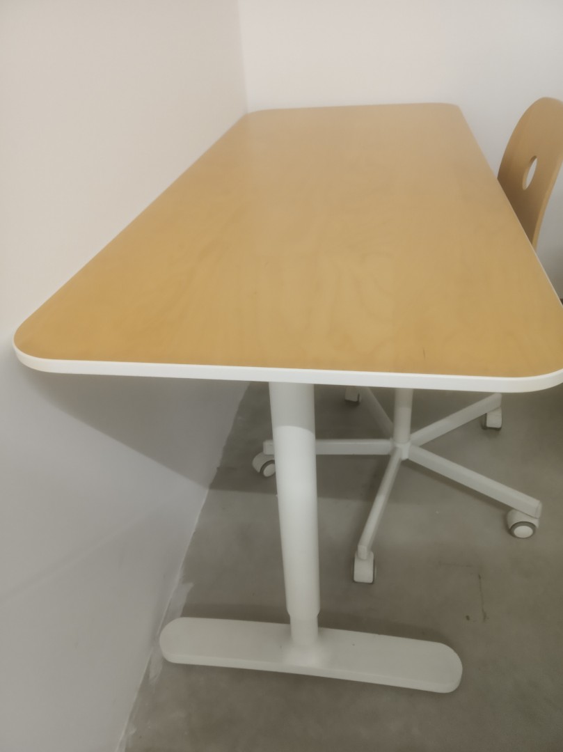 Long Stable Office Table, Furniture & Home Living, Furniture, Tables ...
