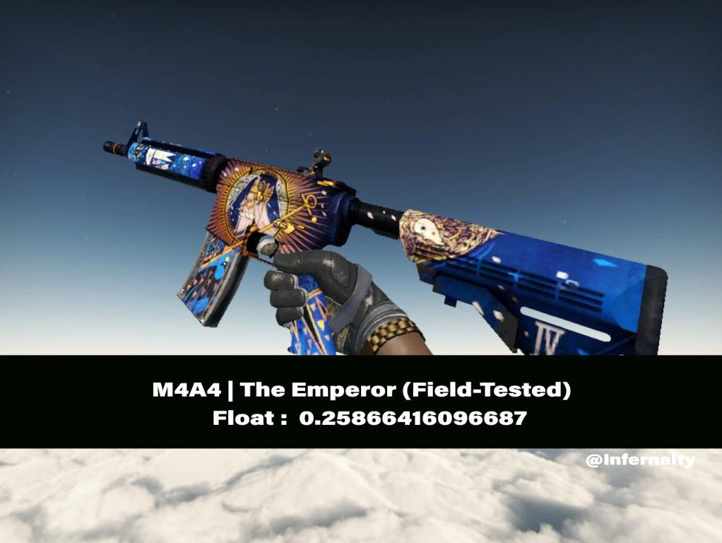 M4A4 The Emperor FT CSGO SKINS KNIVES, Video Gaming, Gaming Accessories ...