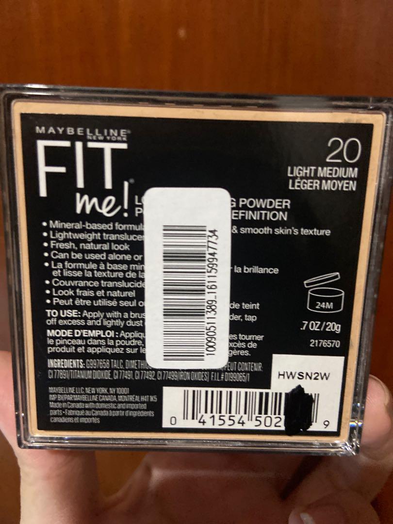 (NEW) Maybelline Fit Me Loose Powder Light Medium 20, Kesehatan & Kecantikan, Rias Wajah di ...