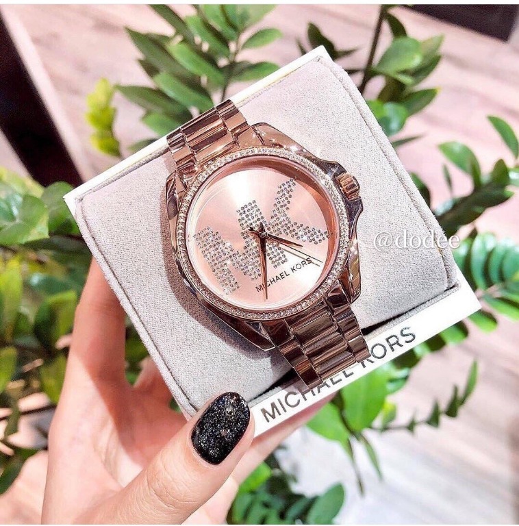 Michael Kors Bradshaw Pave Crystal Bezel with MK Crystals in Dial Three ...