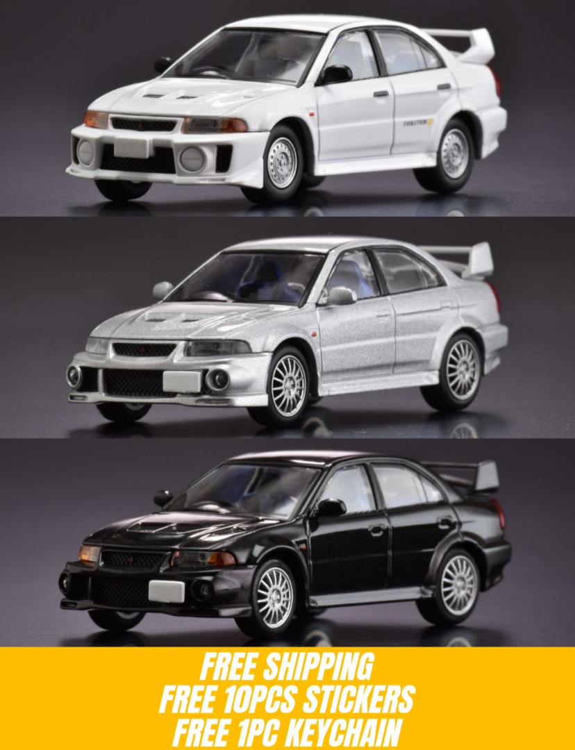 Mitsubishi Lancer Pizza Pie Evolution EVO 5 1998, EVO 6 1999 silver ...