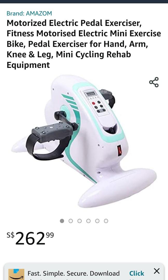 Motorized Electric Pedal Exerciser, Fitness Motorised Electric Mini ...