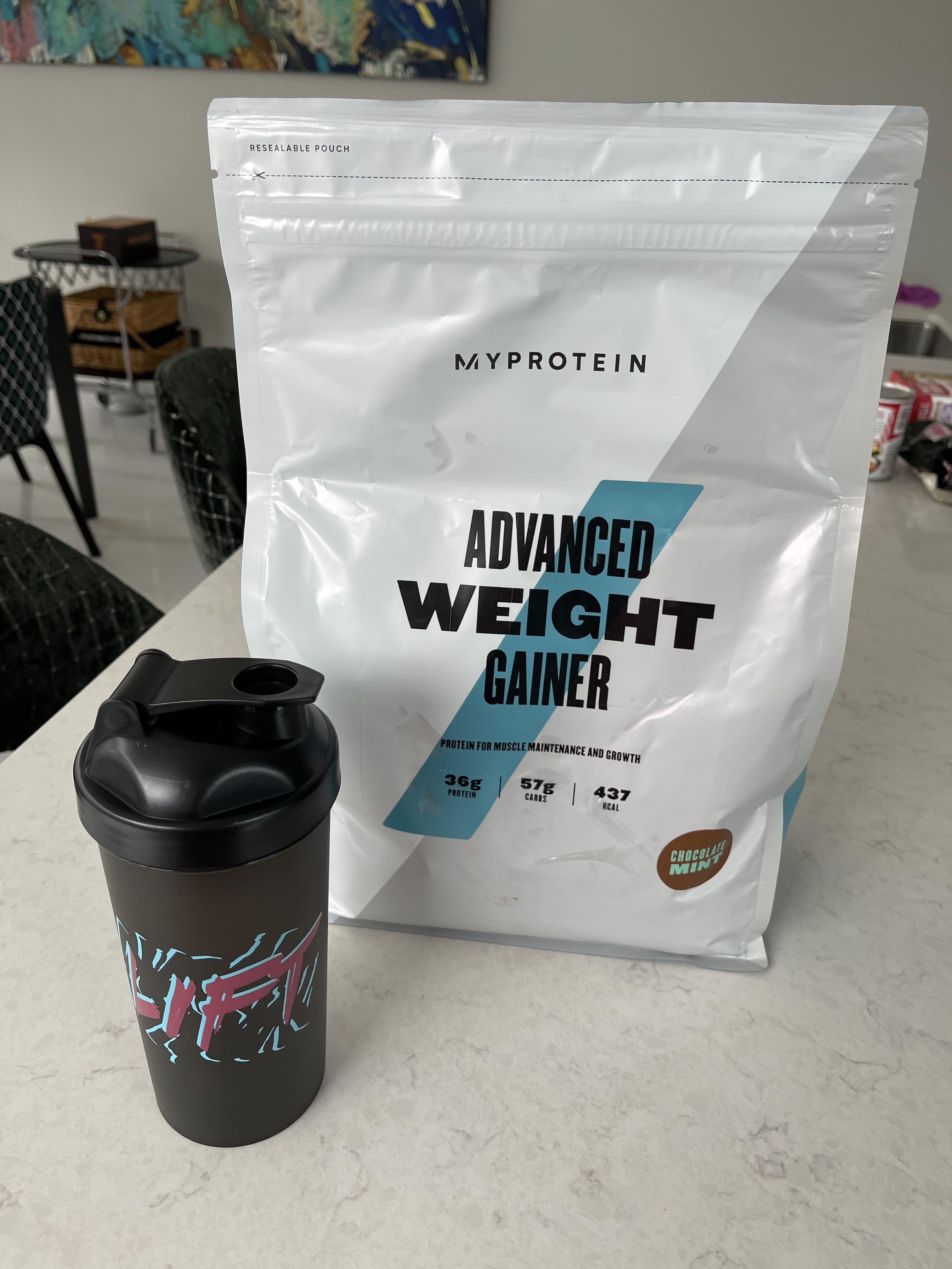 MyProtein Advanced Weight Gainer 2.5kg (Chocolate Mint), Health ...