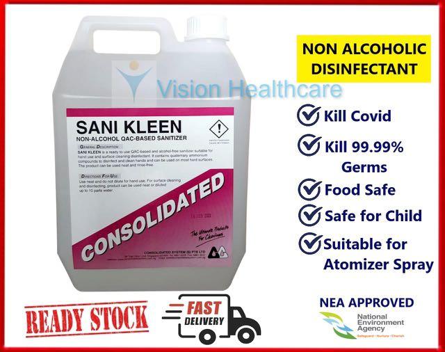 (NEA APPROVED) Disinfectant Liquid , Sani Kleen Disinfectant Liquid ...
