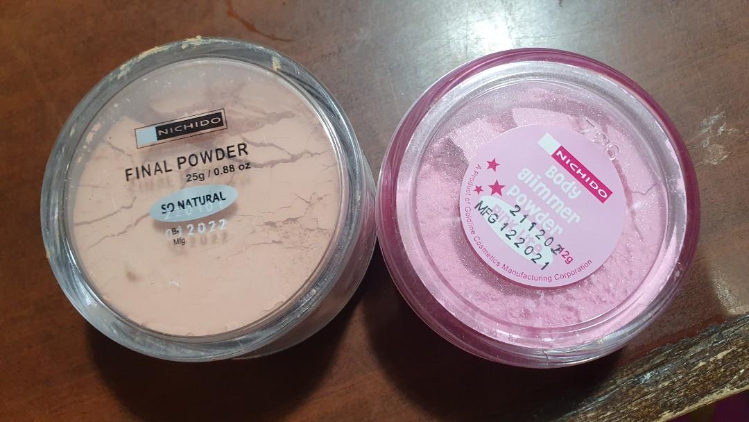 Nichido final powder so natural, body glimmer glitter pink, Beauty ...