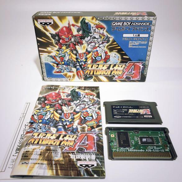 Nintendo Gameboy Advance GBA Super Robot Wars Advance, Video Gaming ...