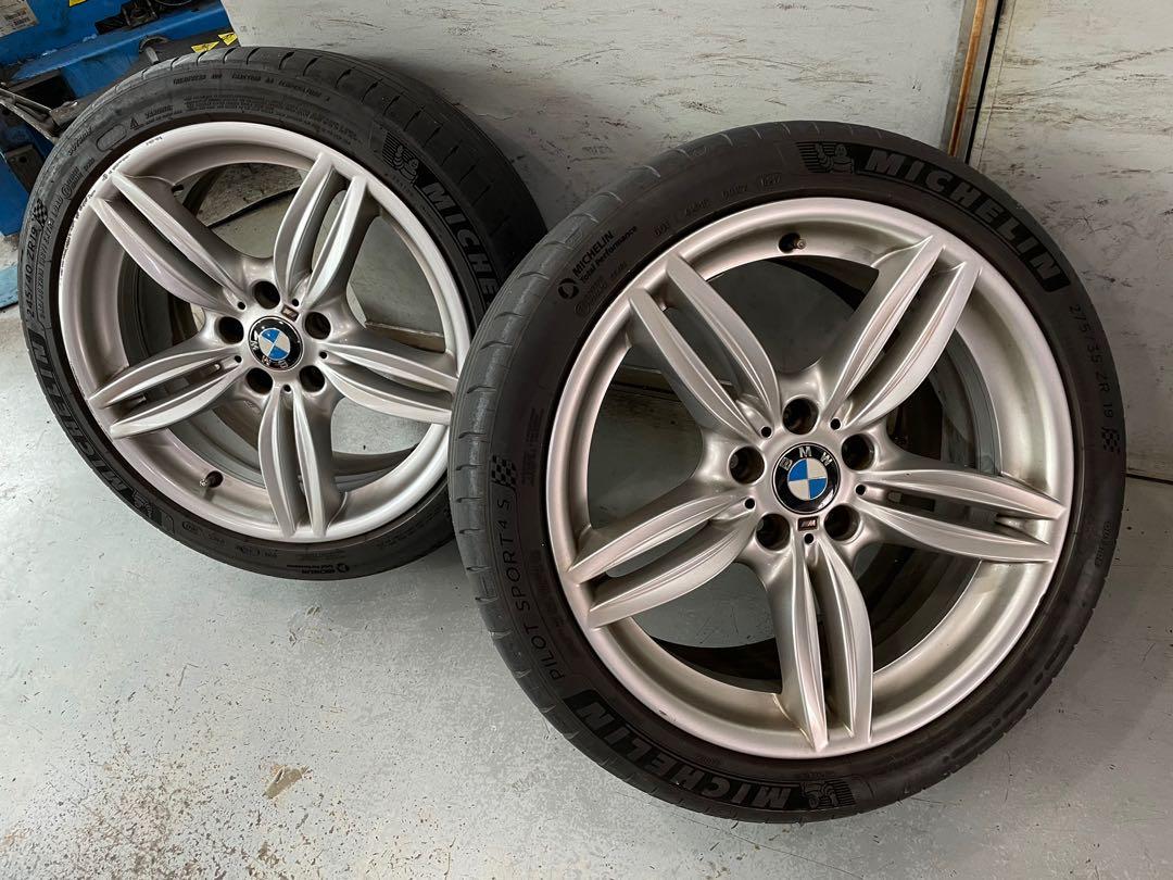Original BMW M6 rims 19” silver, Car Accessories, Tyres & Rims on Carousell