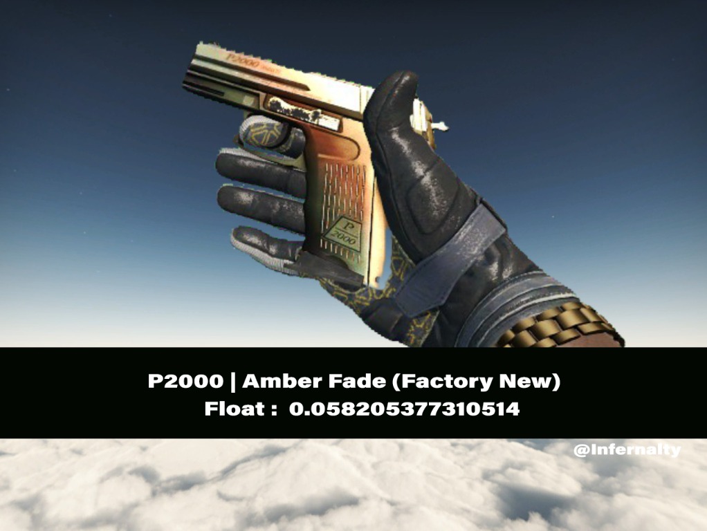 P2000 Amber Fade FN CSGO SKINS KNIVES, Video Gaming, Gaming Accessories ...