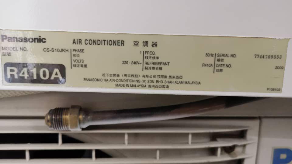 Panasonic Inverter 1Hp Used Aircond R410A, TV & Home Appliances, Air ...