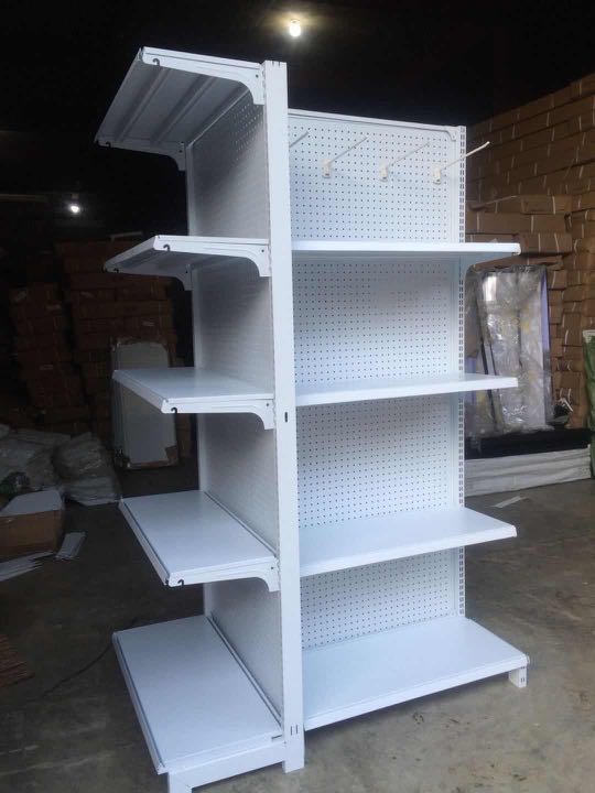Perforated Shelves End Rack ( Gondola Rack ), Looking For on Carousell