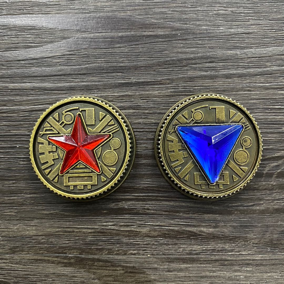 Power Rangers Zeo - Red & Blue Ranger Power Coins (Made by Starlight ...